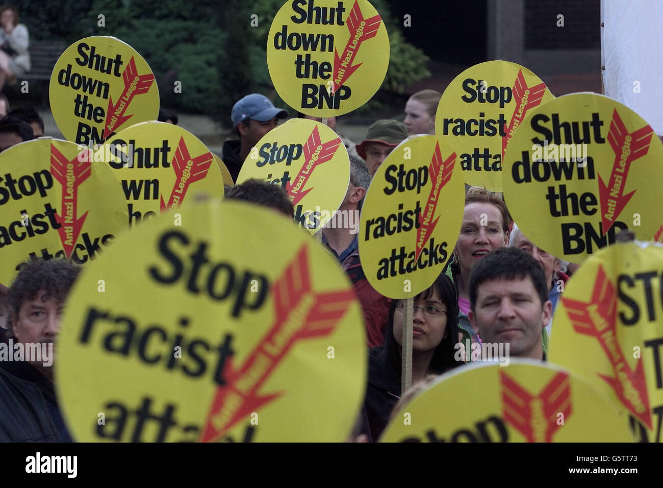 Anti Nazi demonstration Stock Photo - Alamy
