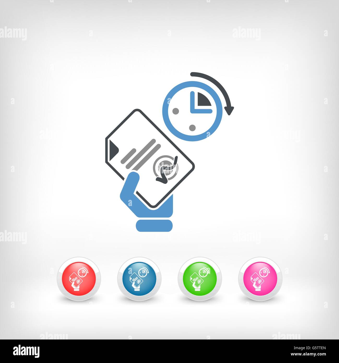 Time For The Official Document Stock Vector Image Art Alamy