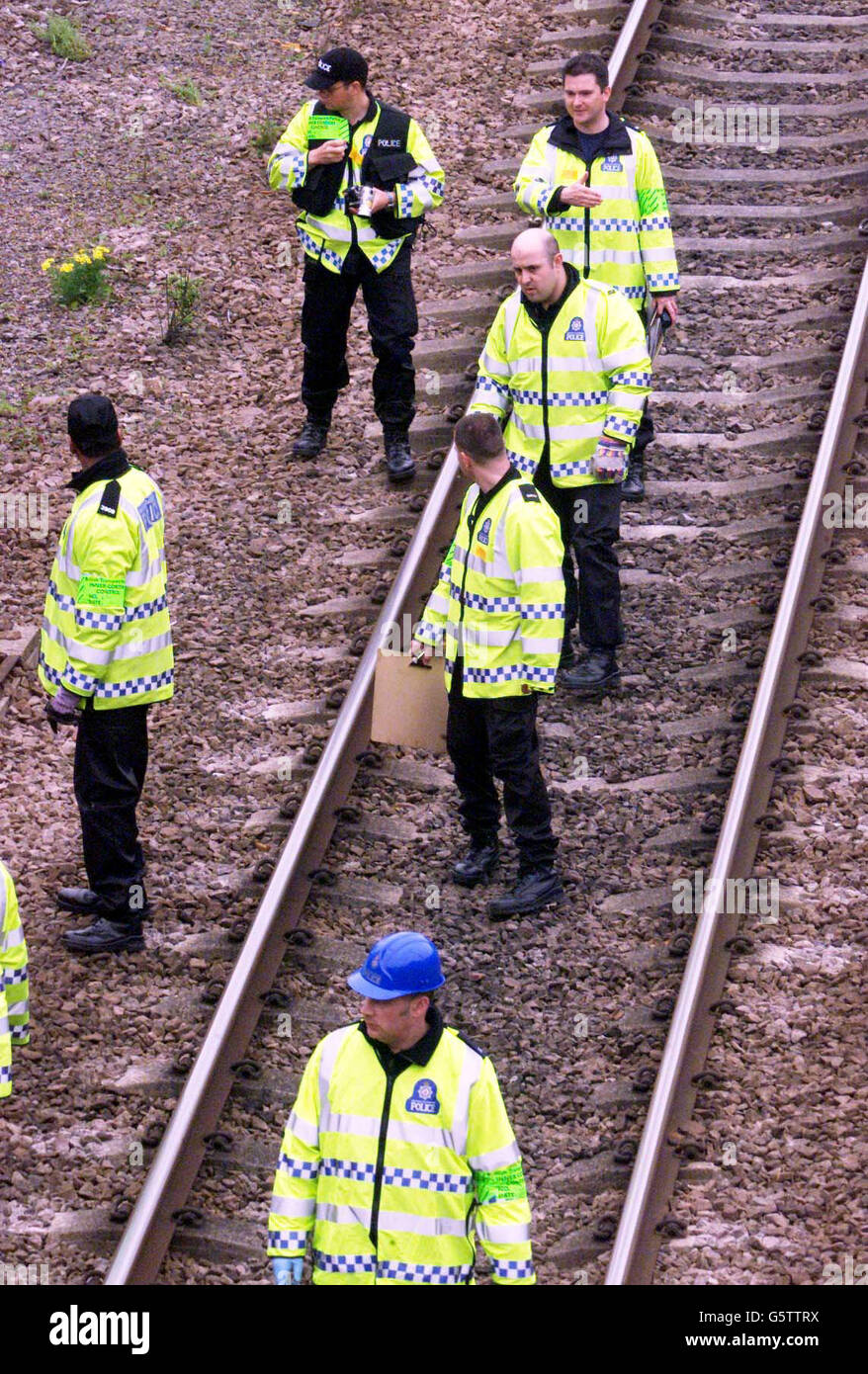 Train crash scene hi-res stock photography and images - Alamy