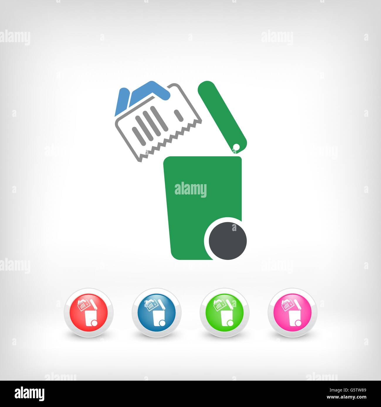Separate waste collection icon Stock Vector Image & Art - Alamy