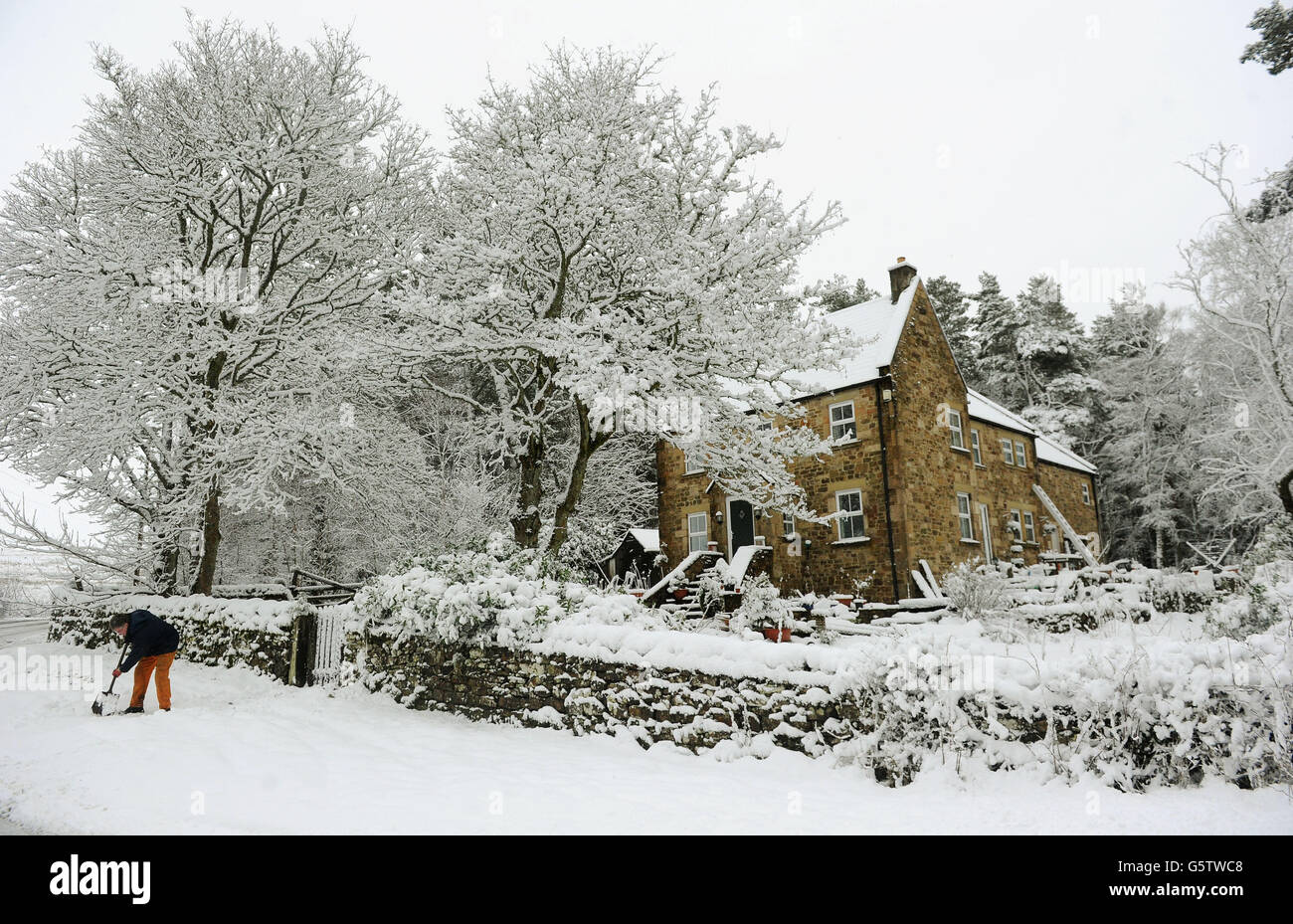 Winter weather Feb 5th Stock Photo - Alamy