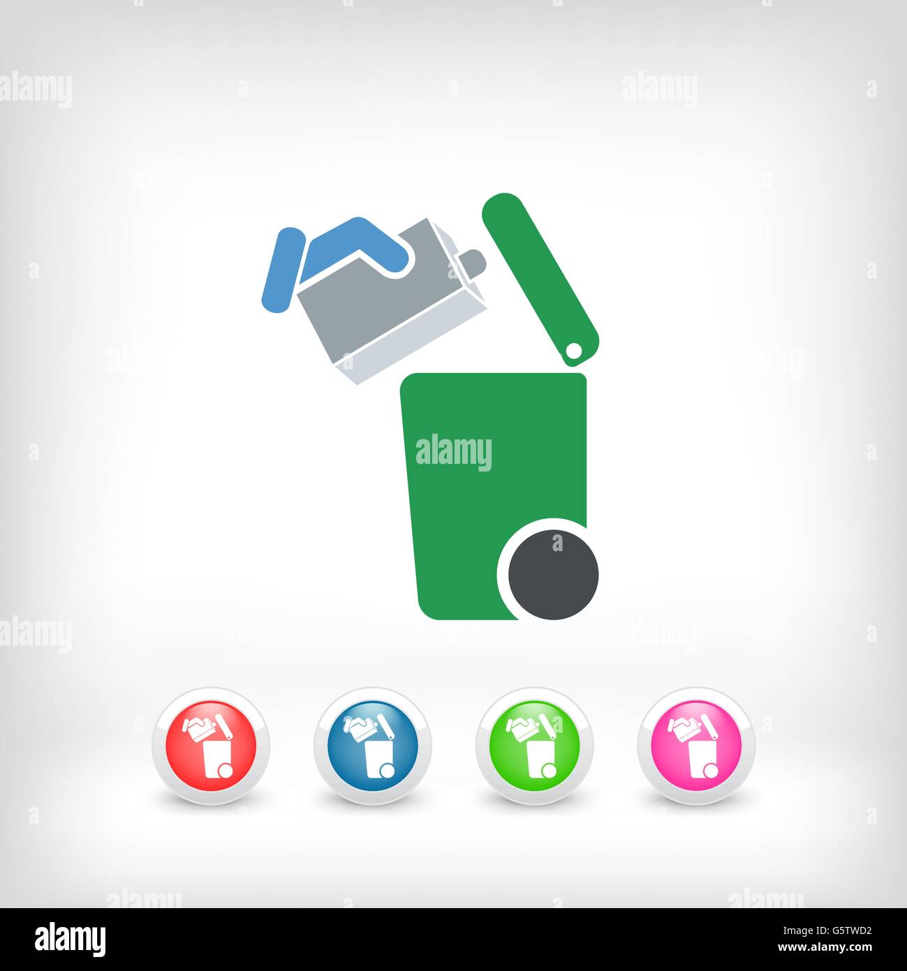 Separate waste collection icon Stock Vector Image & Art - Alamy