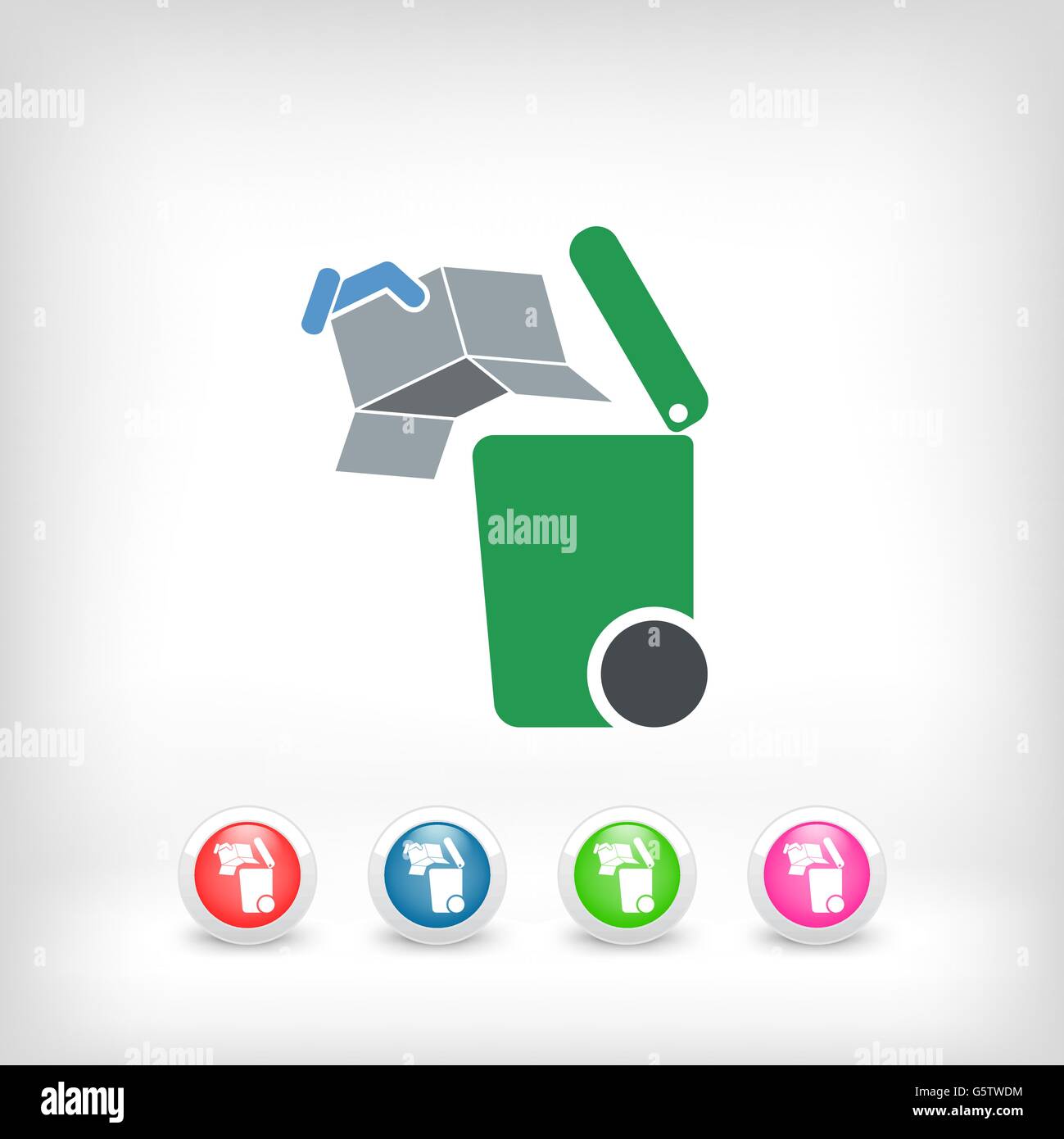 Separate waste collection icon Stock Vector Image & Art - Alamy