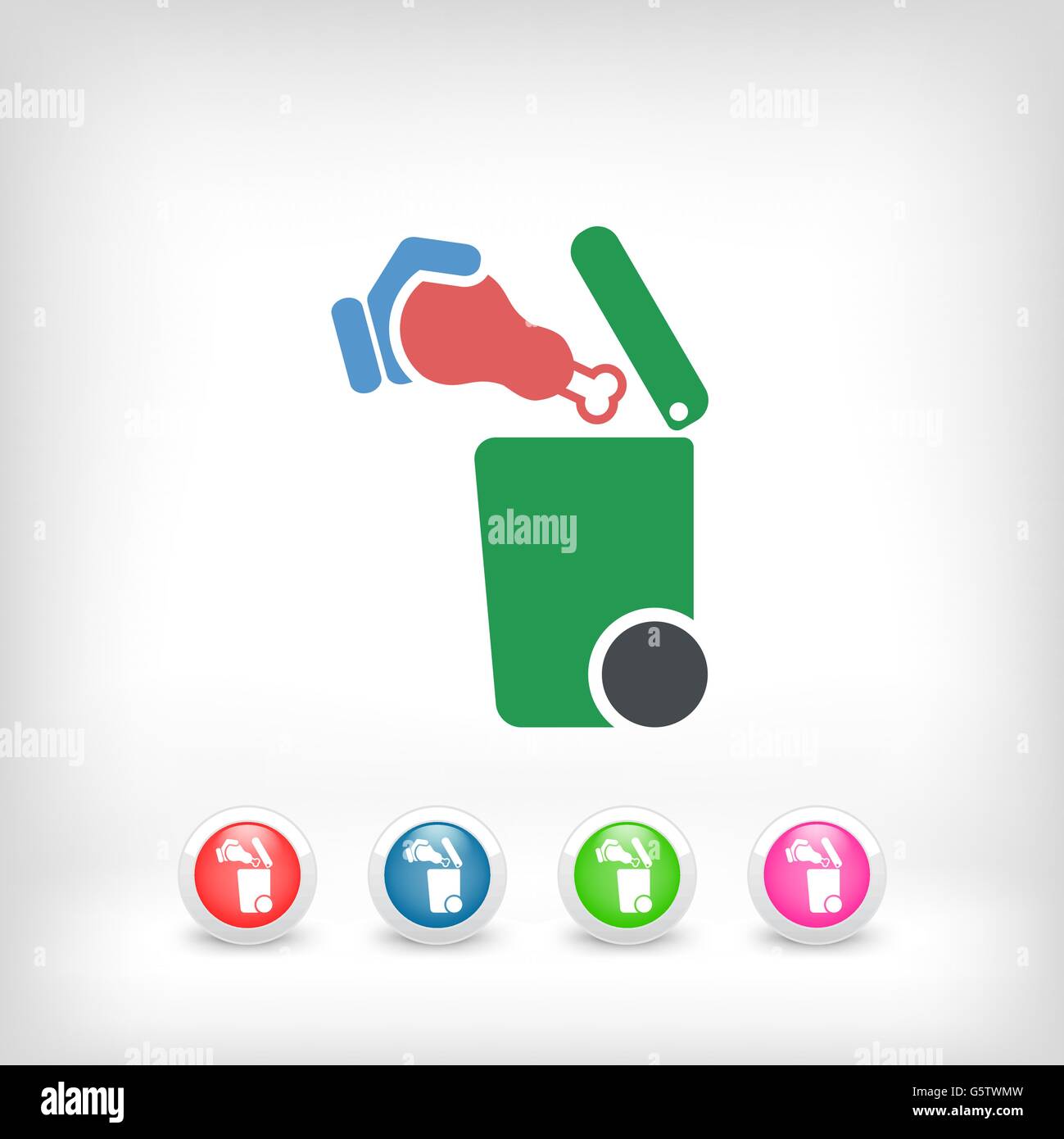 Beef meat waste Stock Vector Images - Alamy