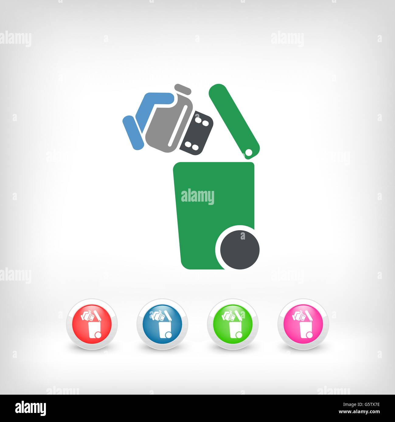 Separate waste collection icon Stock Vector Image & Art - Alamy