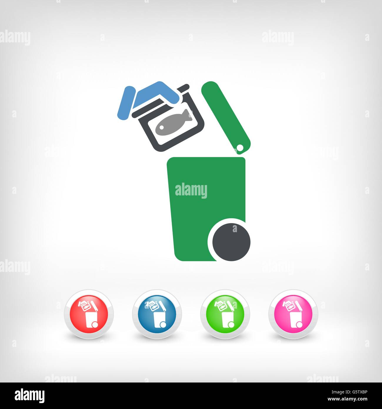 Separate waste collection icon Stock Vector Image & Art - Alamy