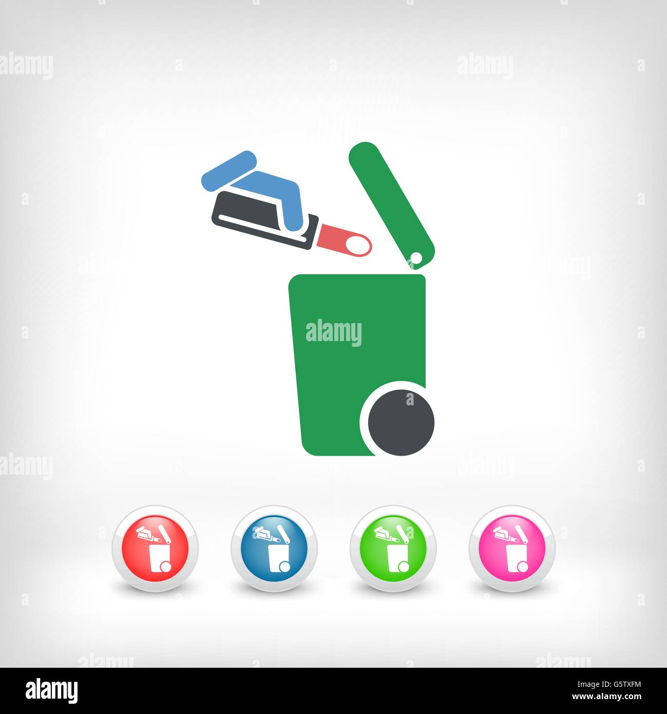Recycling mixed containers Stock Vector Images - Alamy