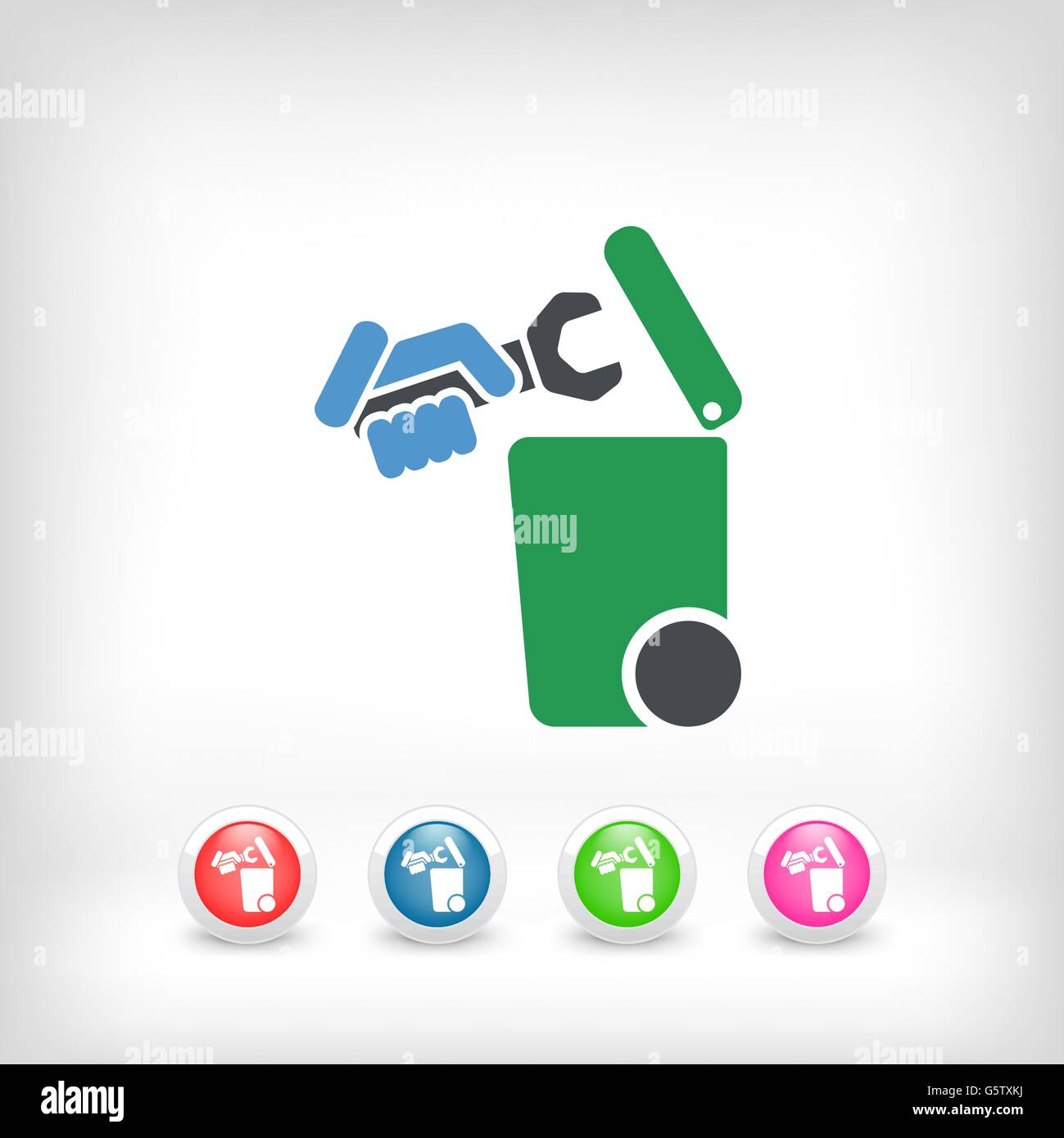 Separate waste collection icon Stock Vector Image & Art - Alamy