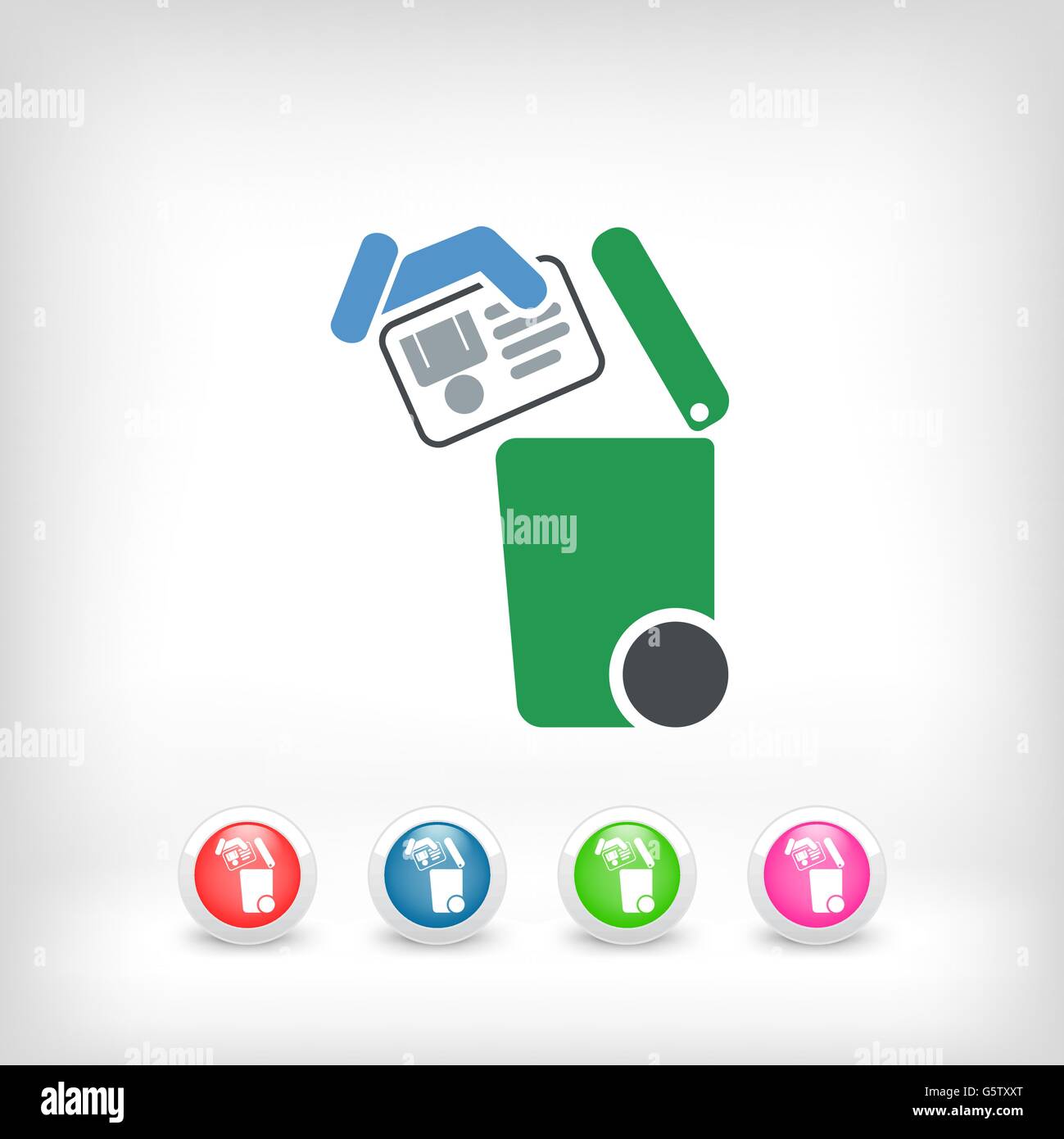 Separate waste collection icon Stock Vector Image & Art - Alamy