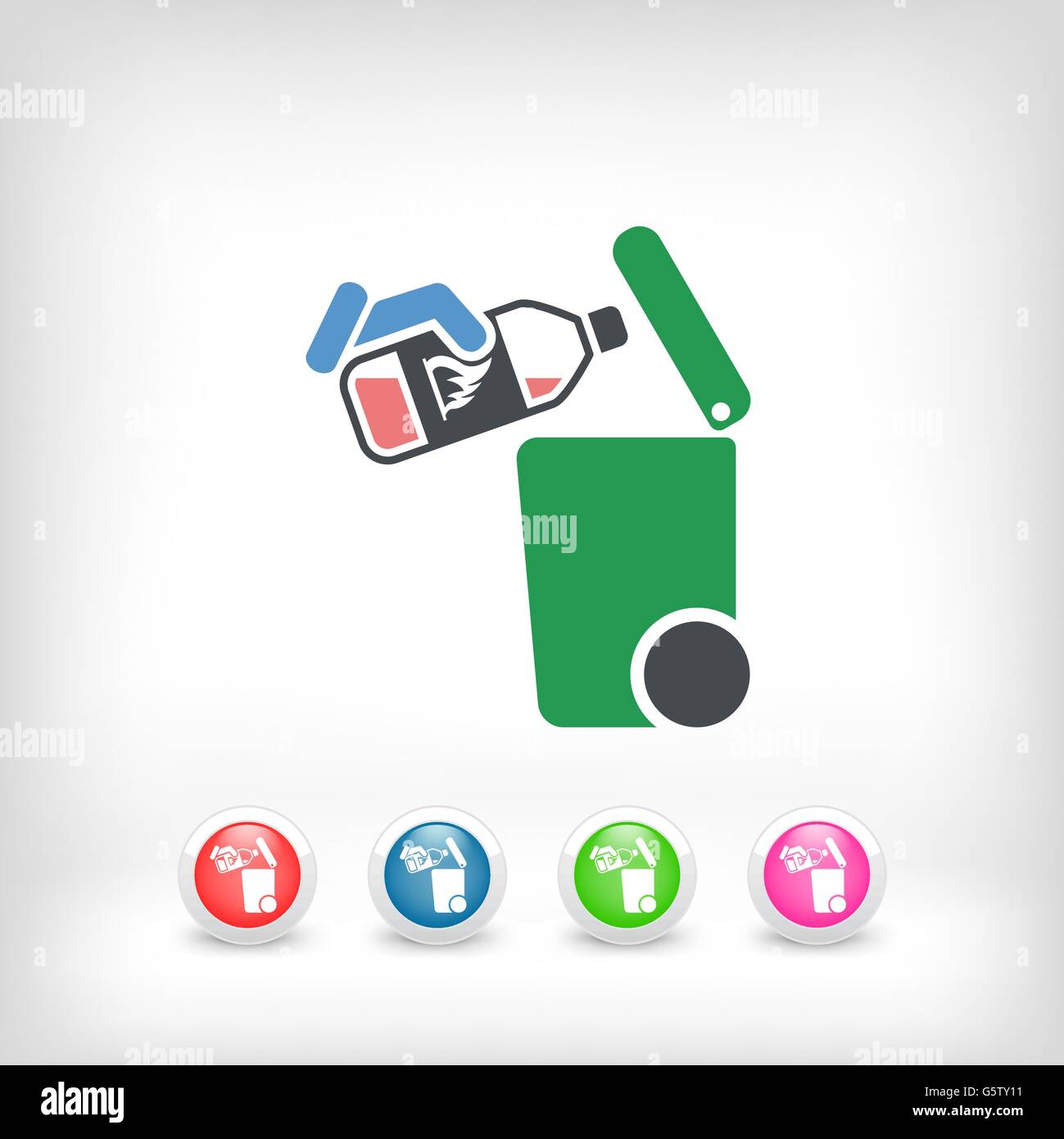 Separate waste collection icon Stock Vector Image & Art - Alamy