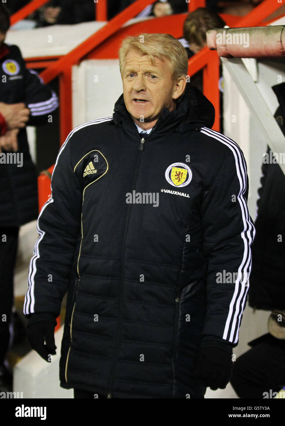 Scotland's manager Gordon Strachan before the International Friendly at ...