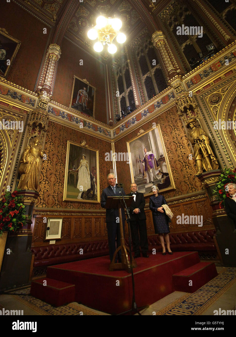 Charles celebrates 21st anniversary amar foundation hi-res stock ...