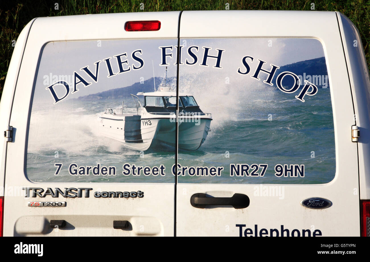 Van rear back sign advertising hi-res stock photography and images - Alamy