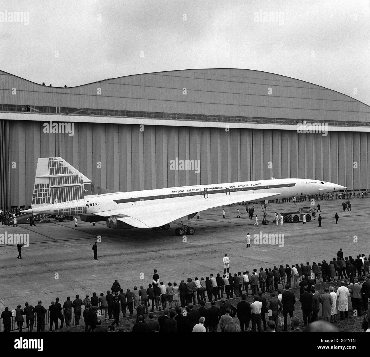 Concorde Aircraft Black and White Stock Photos & Images - Alamy