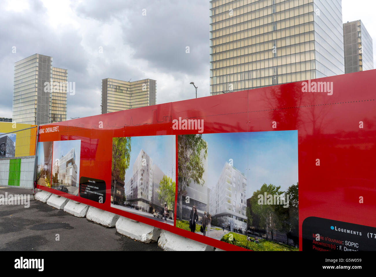 Paris, France, New Build Modern Architecture Project, Neighborhood in ...