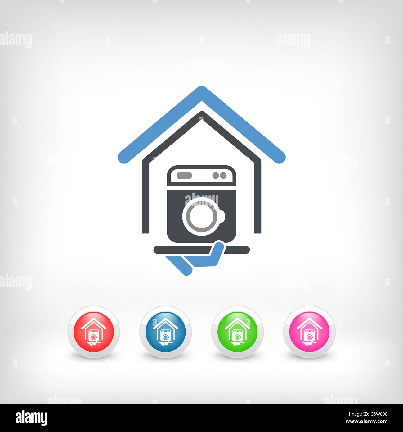 Washing machine icon Stock Vector Image & Art - Alamy