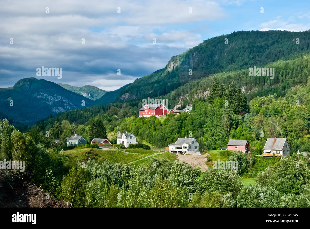 Norway house landscape hi-res stock photography and images - Alamy