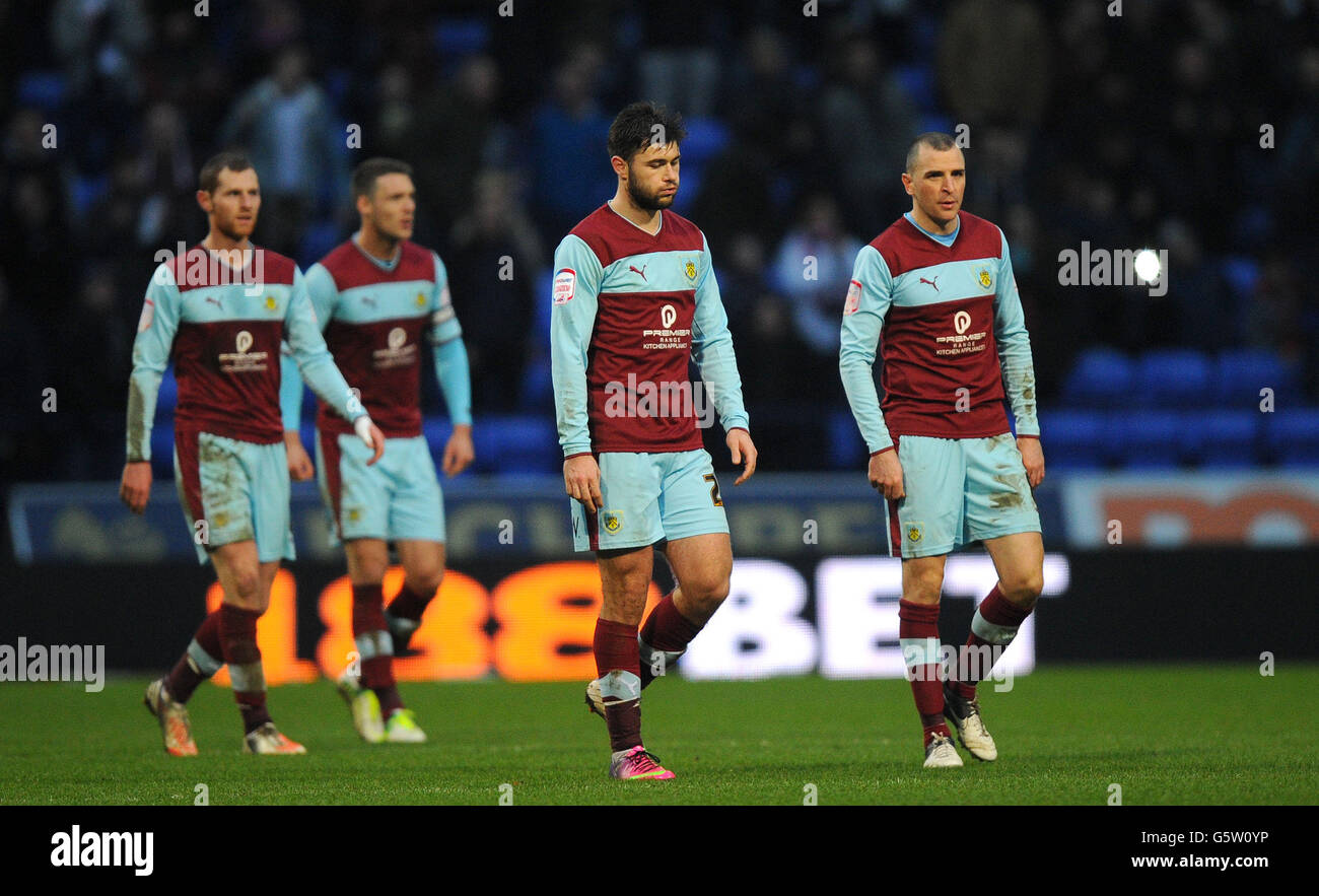 Burnley's Dean Marney (right), Charile Austin (2nd right), Chris McCann ...