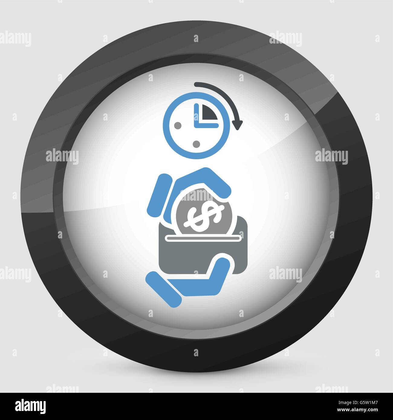 Money time icon Stock Vector Image & Art - Alamy