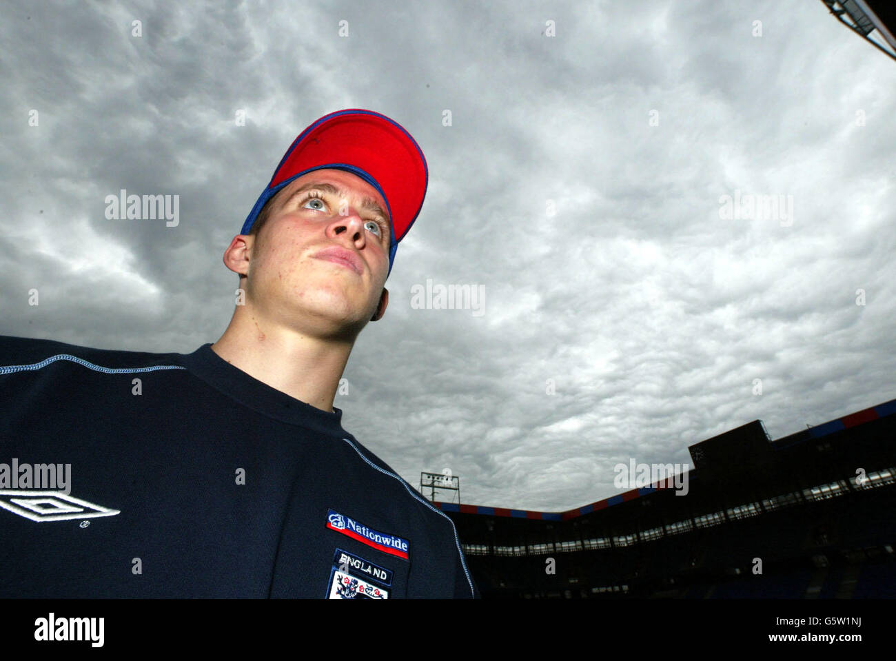 England 's Sean Davis at the St Jakob Stadium Basel, Switzerland, where ...