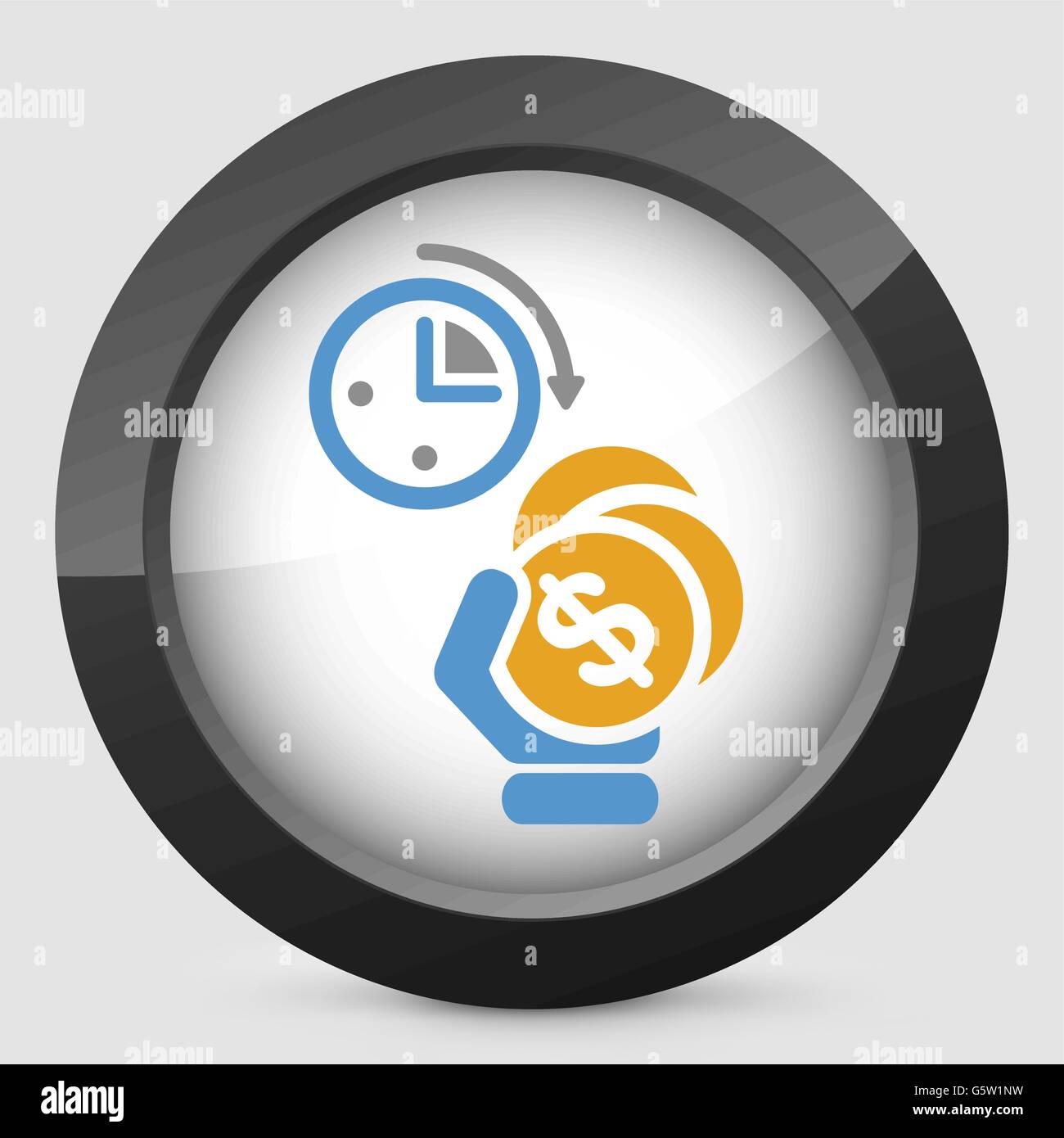 Money time icon Stock Vector Image & Art - Alamy