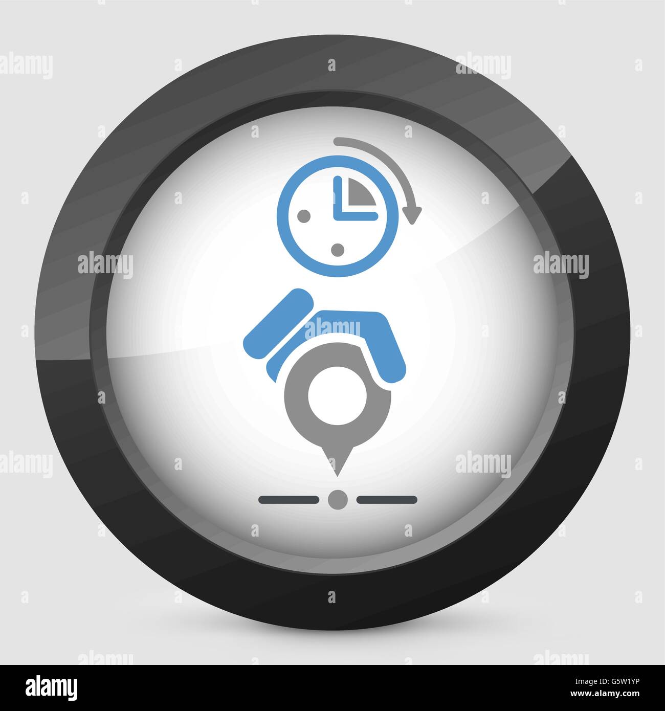 Time to find location Stock Vector Image & Art - Alamy