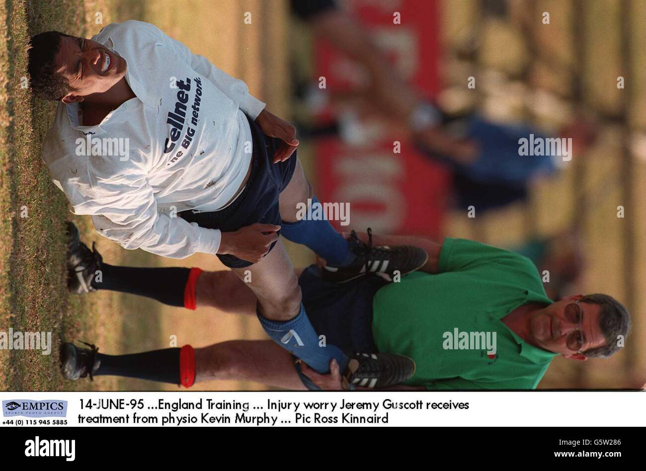 Rugby Union World Cup 1995 -England Training Stock Photo - Alamy