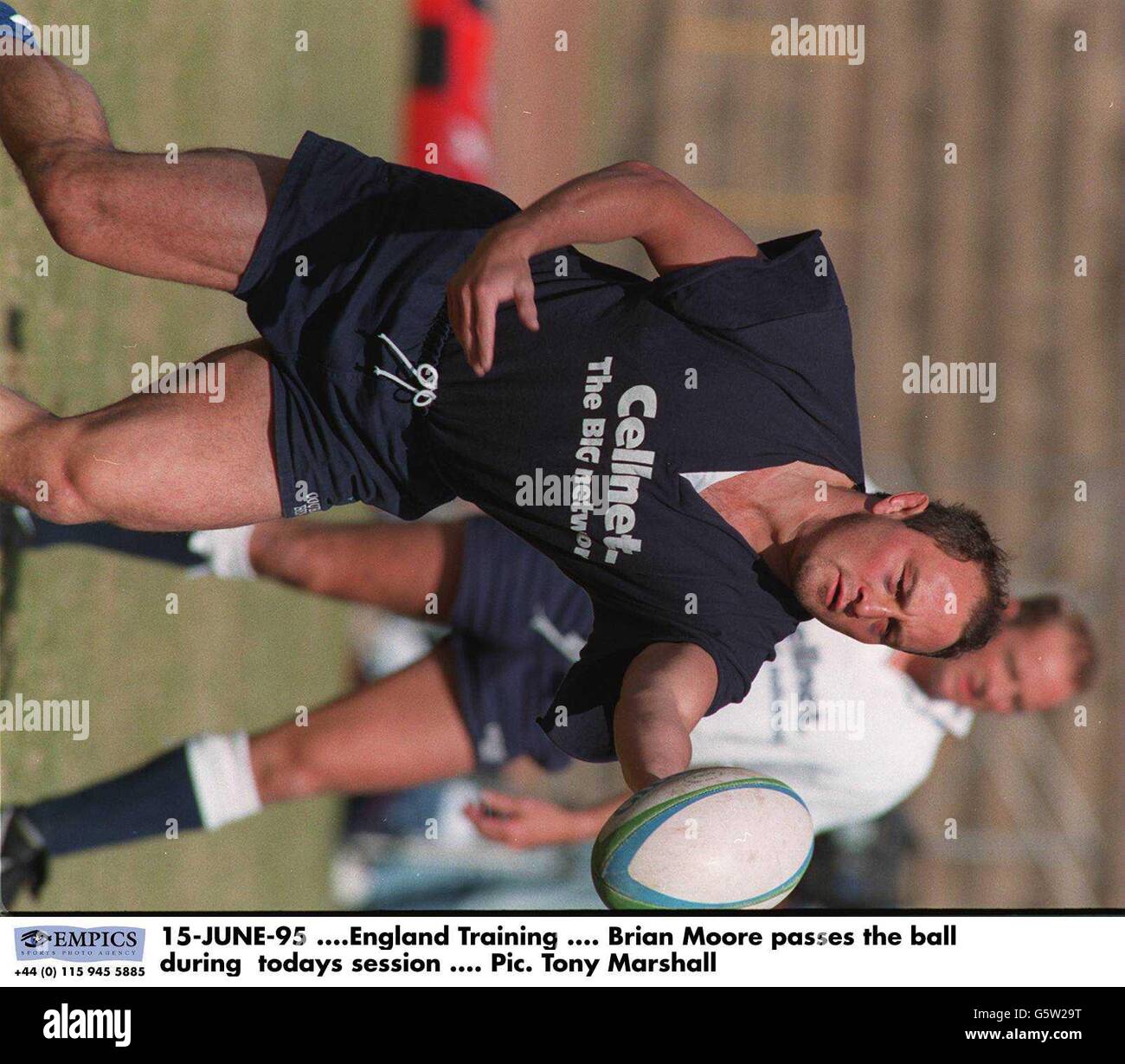 Rugby Union World Cup 1995 -England Training Stock Photo - Alamy