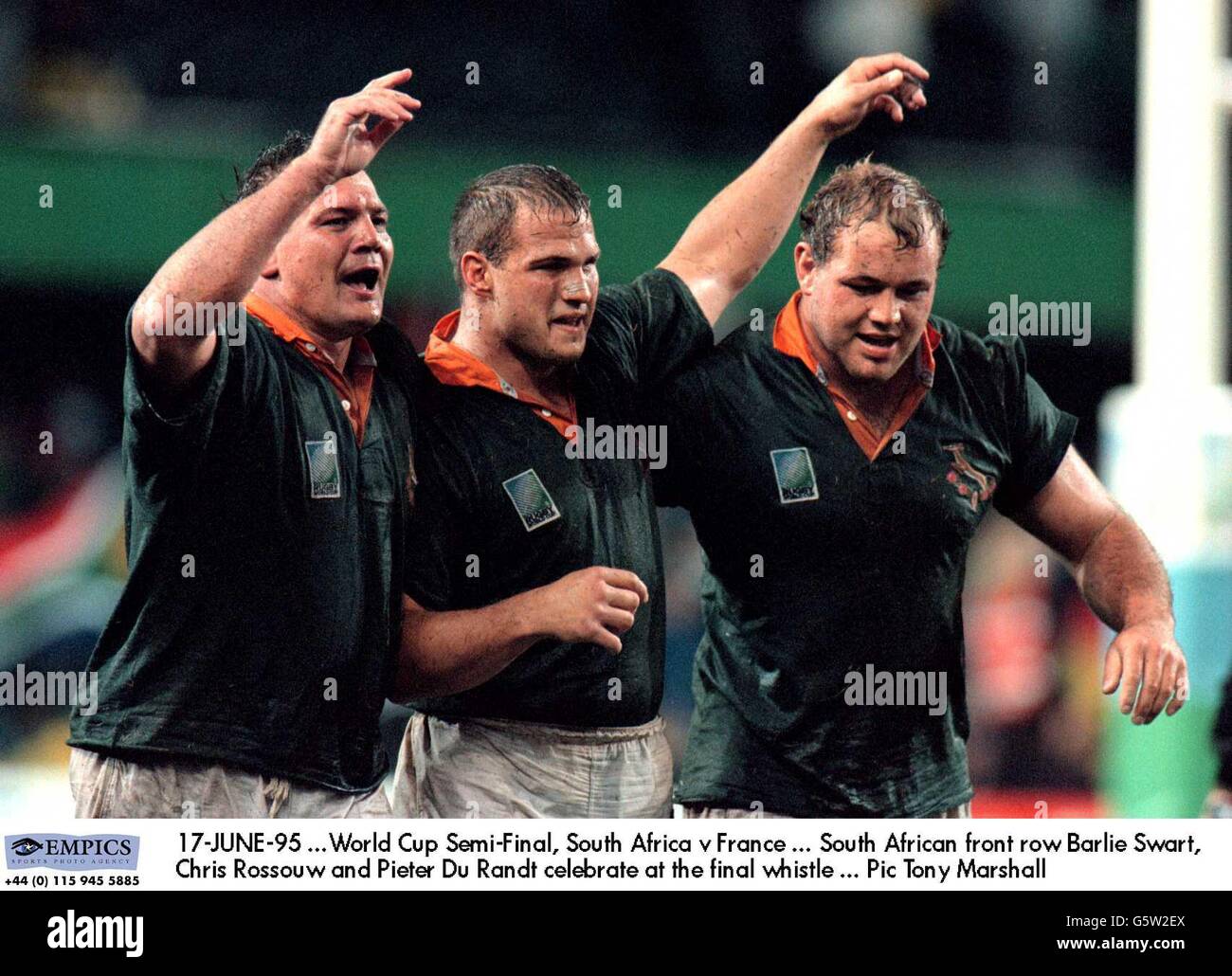 Rugby Union World Cup 1995 - South Africa v France Stock Photo - Alamy