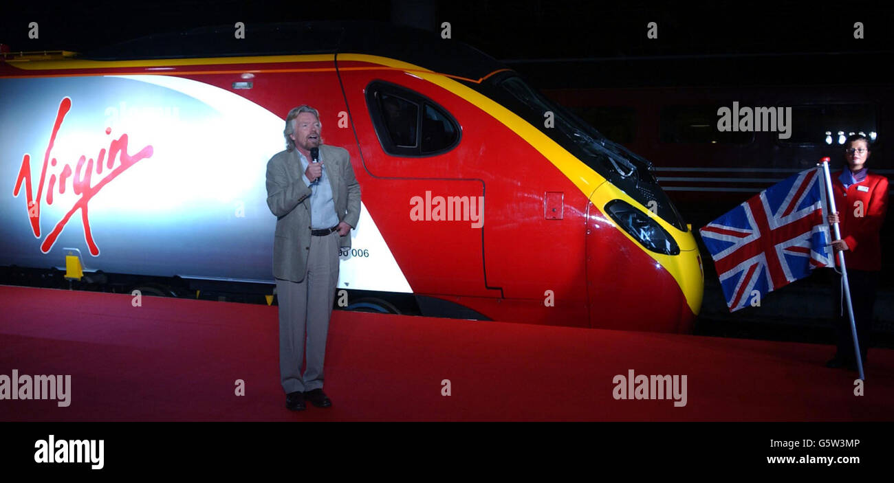 New Virgin trains Stock Photo - Alamy