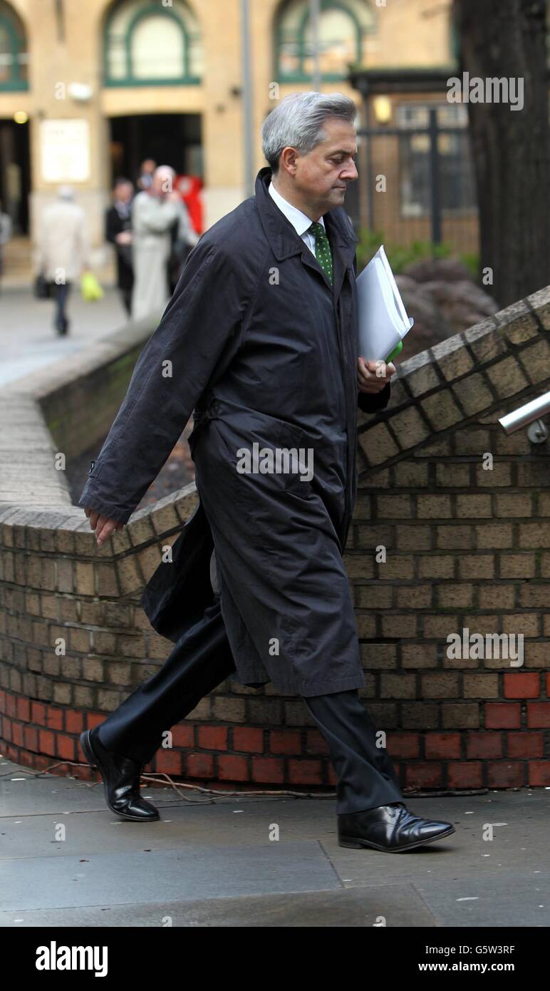 Ex wife former energy secretary chris huhne hi-res stock photography ...