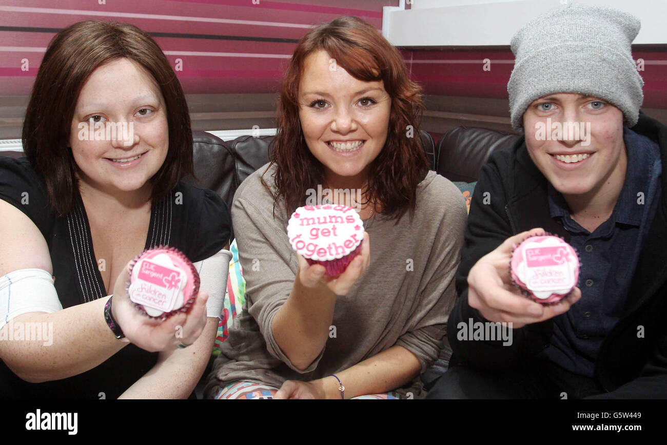 (L-R) Catherine Symons who is being treated at UCLH for cancer of the ...