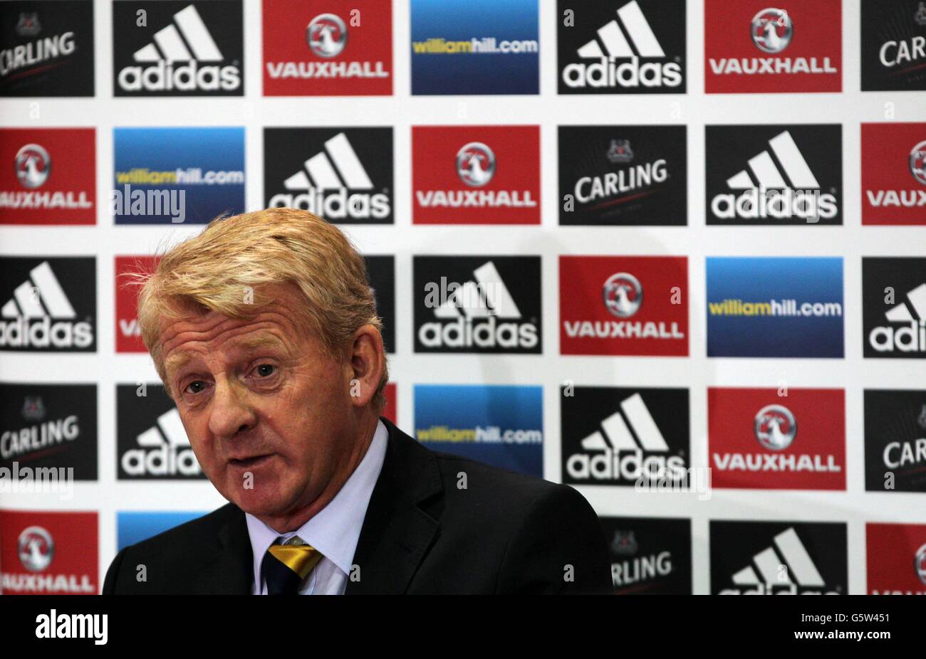 Scotland manager gordon strachan press conference pittodrie stadium hi ...