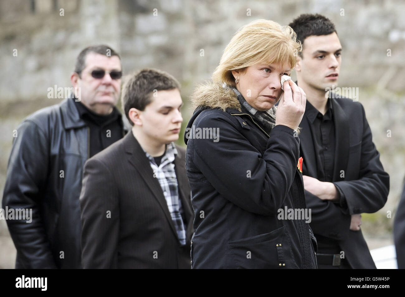 Jordan Cobb funeral Stock Photo - Alamy