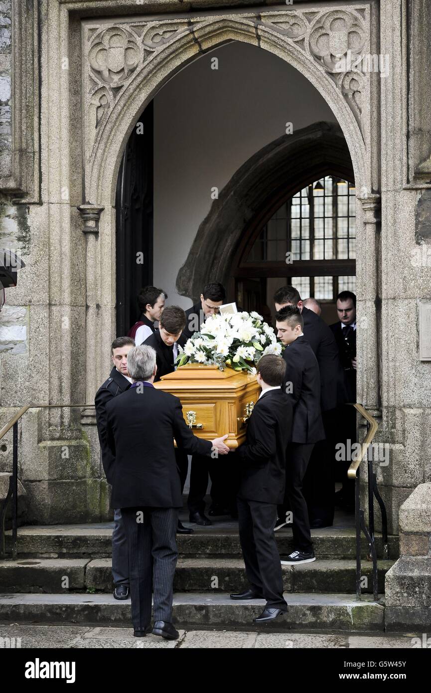 Jordan Cobb funeral Stock Photo - Alamy