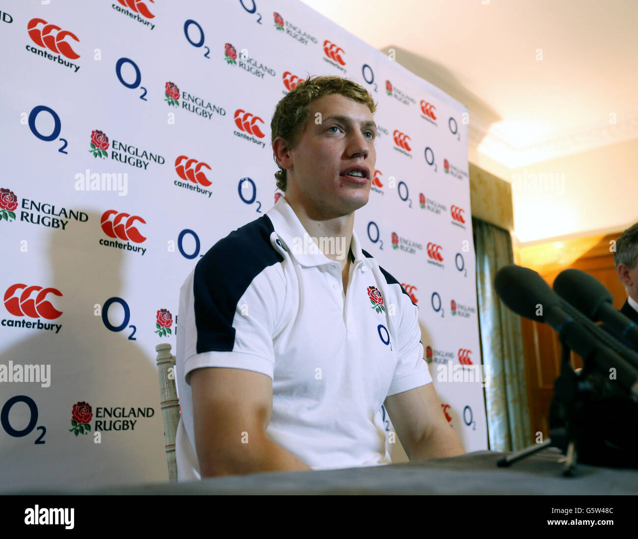 Rugby Union - England Open Training Session - Penny Hill Park Stock ...