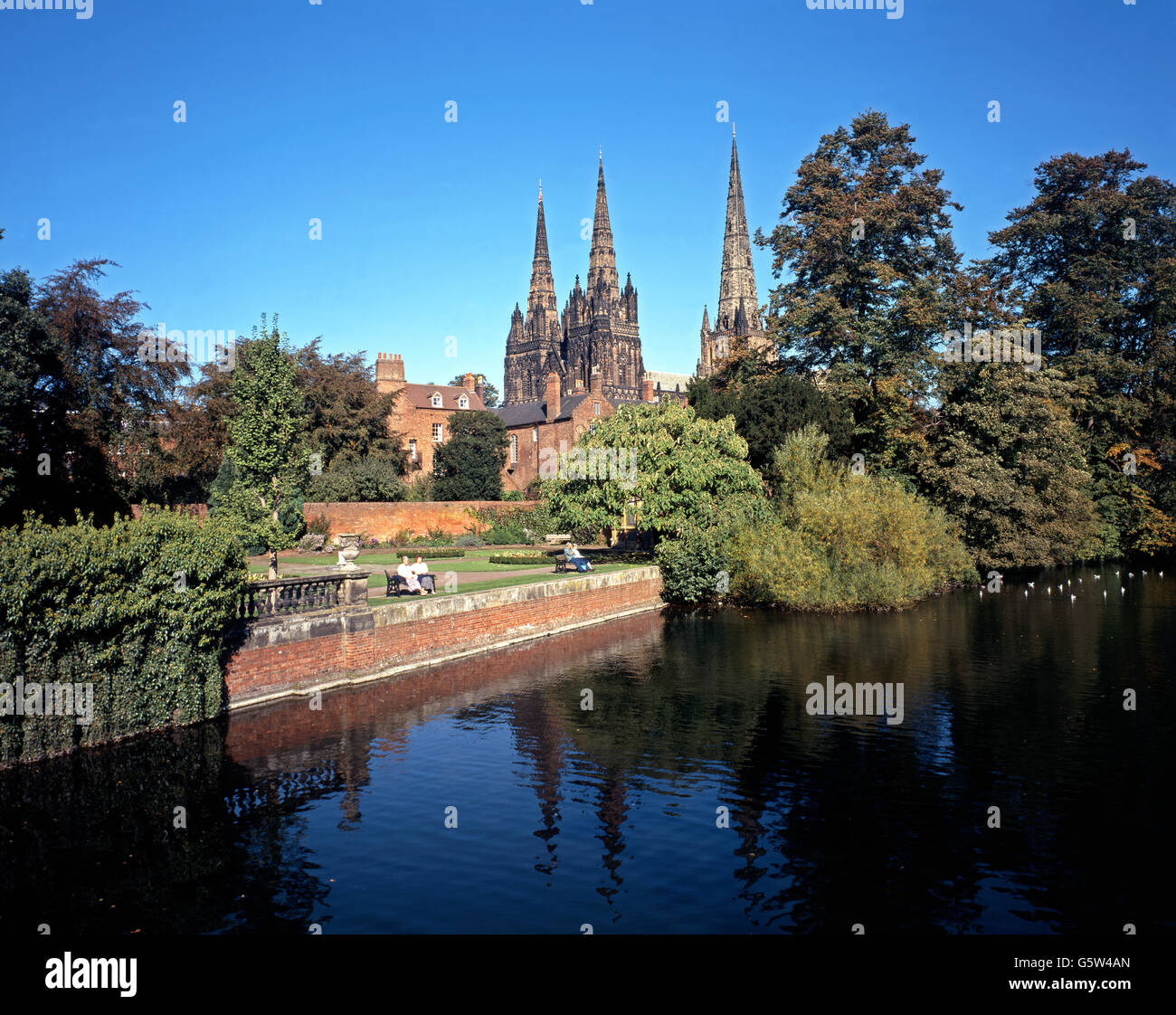 Cathedral Church of the Blessed Virgin Mary and St Chad with gardens of ...