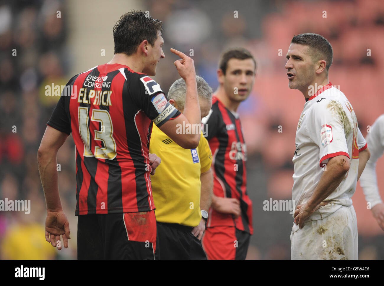 Soccer football league one milton dons bournemouth stadium hi-res stock ...
