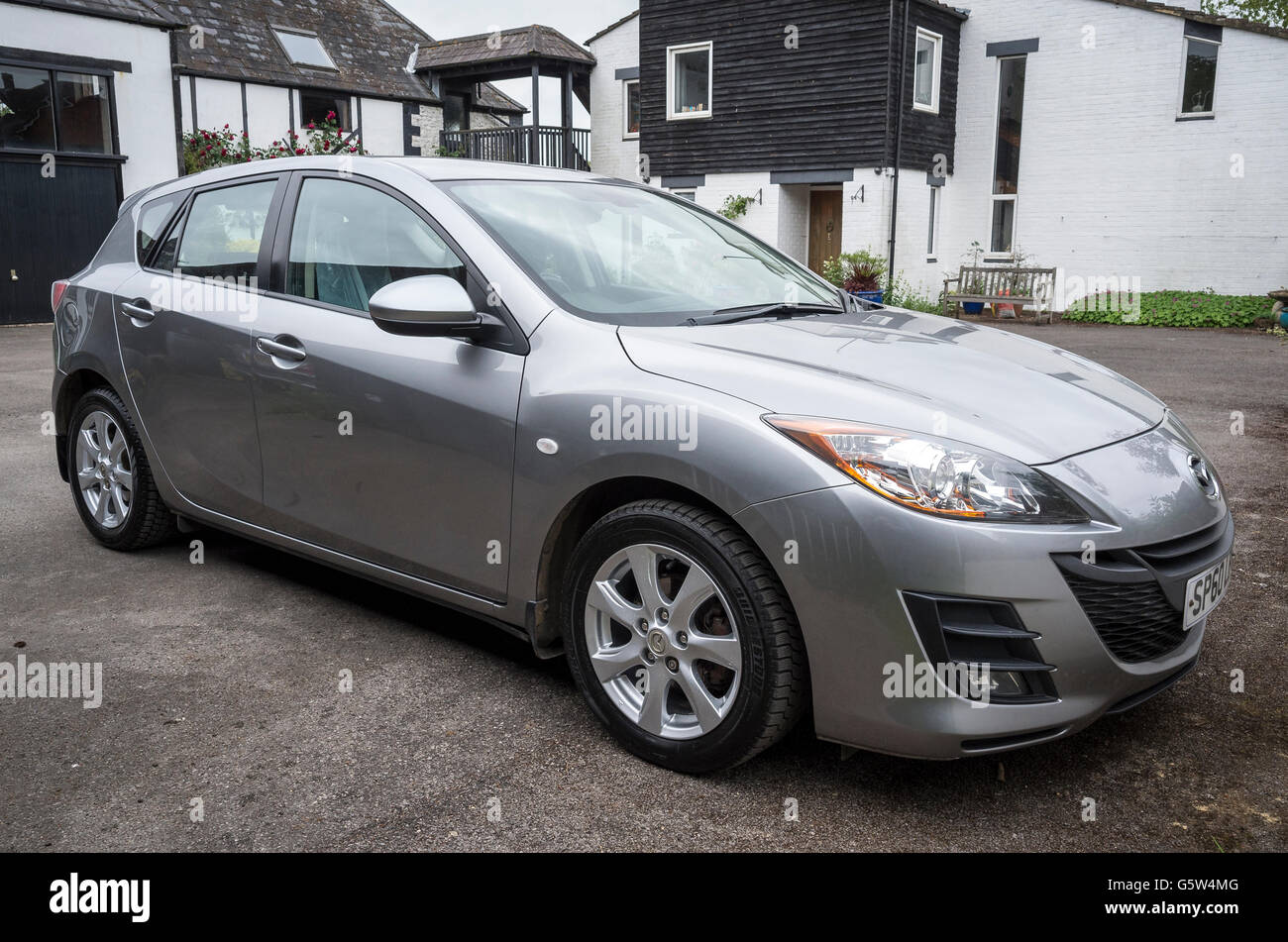 Mazda 3 TS2 saloon car Stock Photo - Alamy