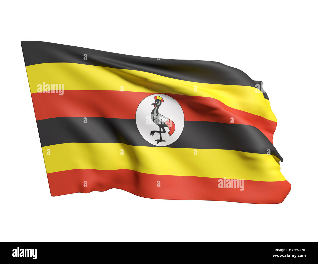 Uganda Flag Waving
