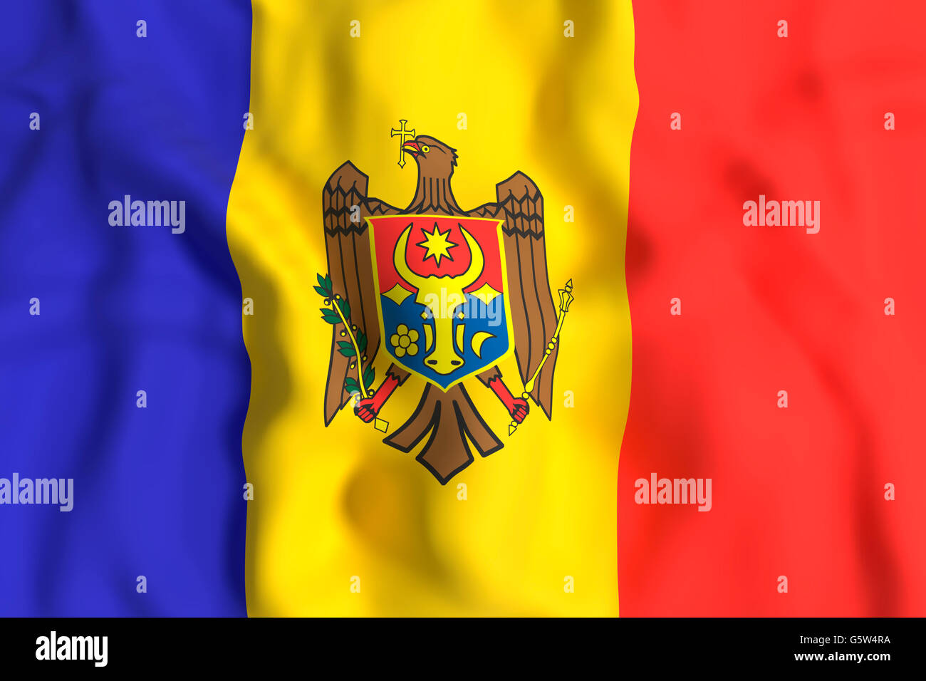 Moldova flag waving hi-res stock photography and images - Alamy