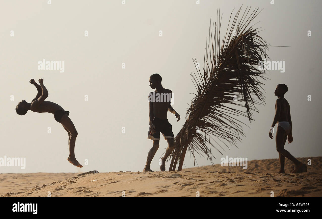 Golden beach in monrovia hi-res stock photography and images - Alamy