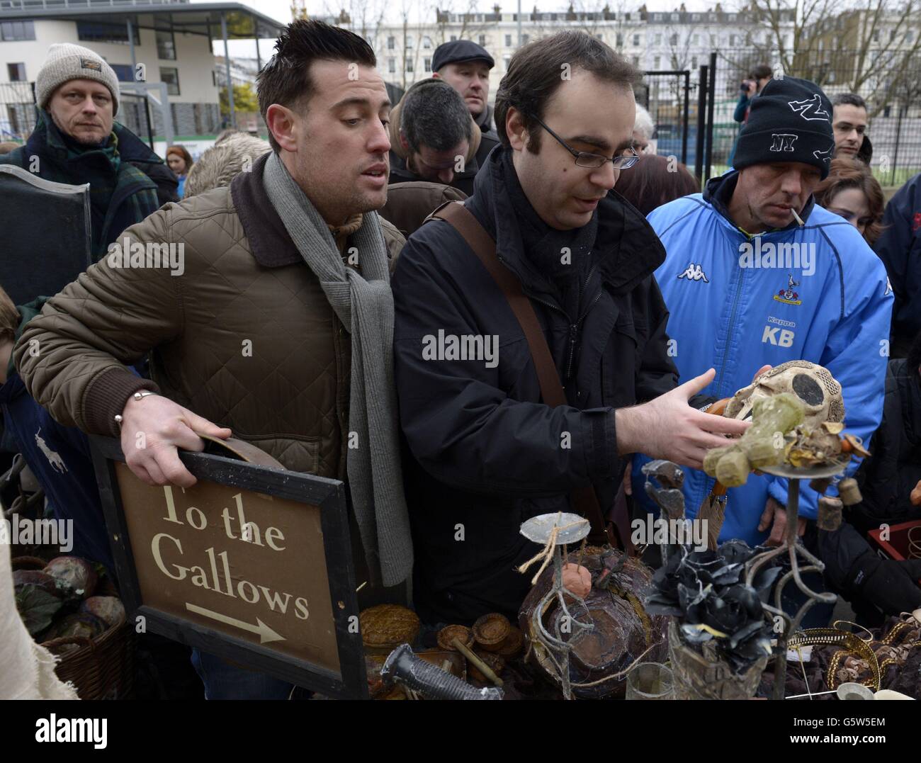 Customers queue to pay for items at the London Dungeon 'Carnage Car ...