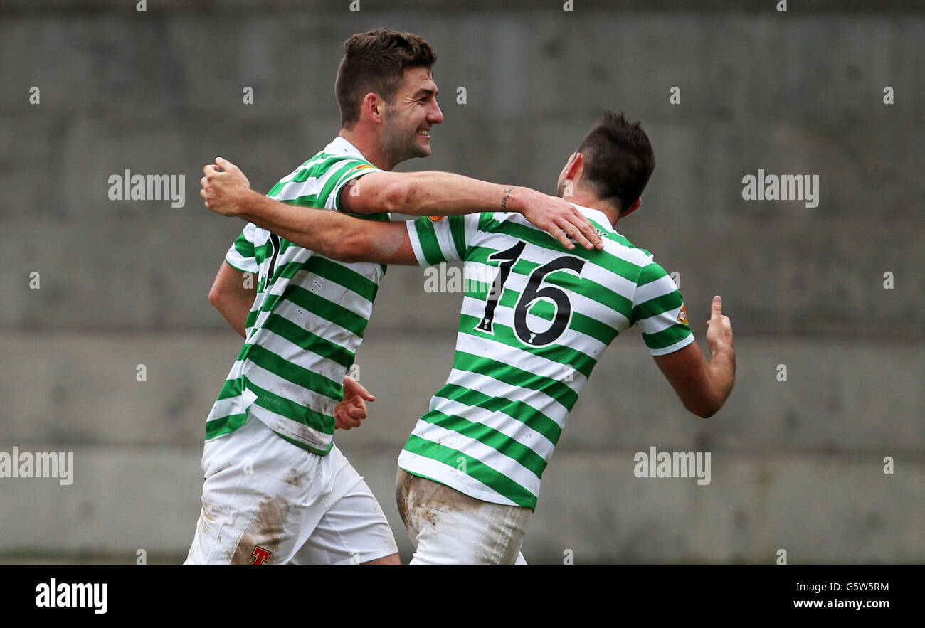 Celtics charlie mulgrew celebrates hi-res stock photography and images ...