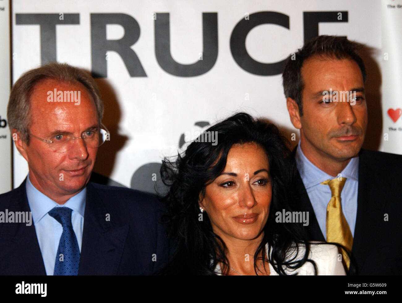 England manager Sven Goran Eriksson (left) with his girlfriend Nancy ...