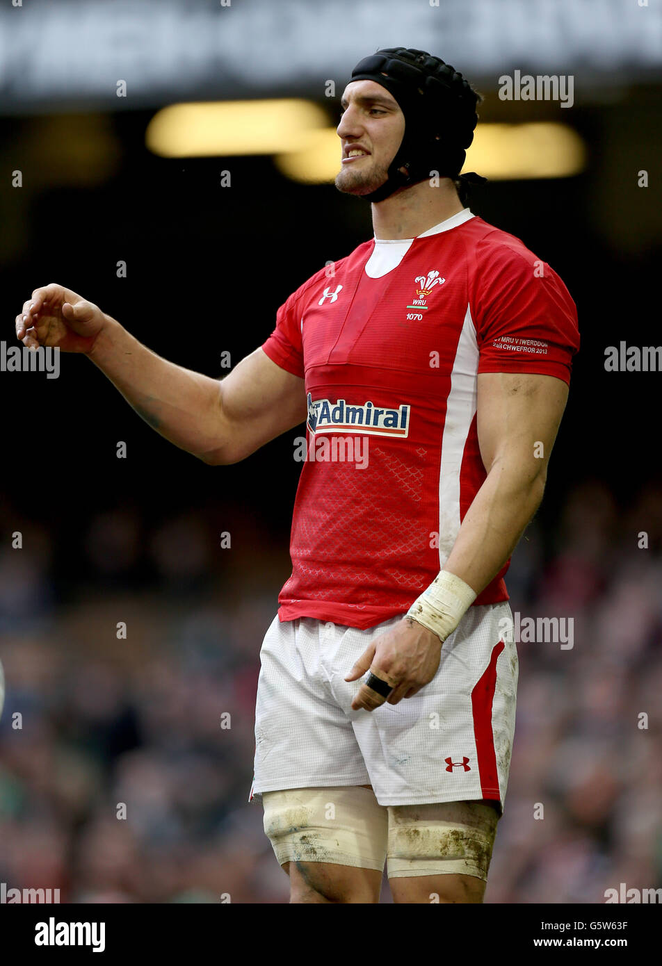 Sam Warburton of Wales during the RBS 6 Nations Championship at the ...