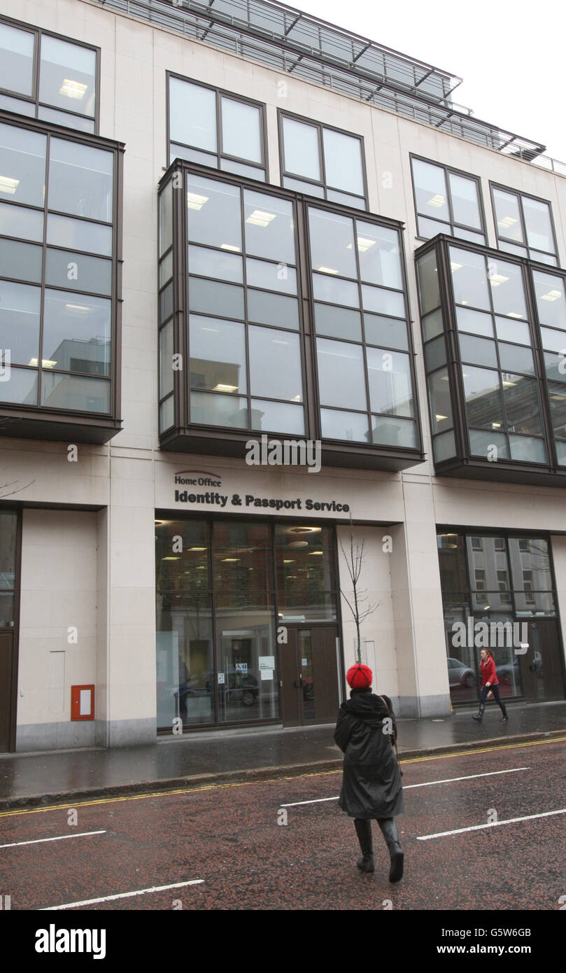 Passport office - Belfast. A general view of the Passport office ...
