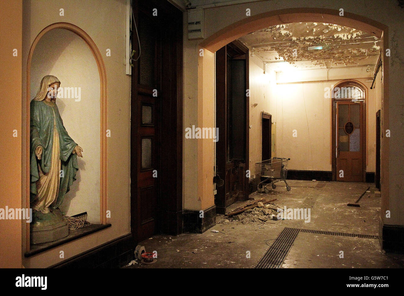 The interior of the now derelict Sisters of Our Lady of Charity ...