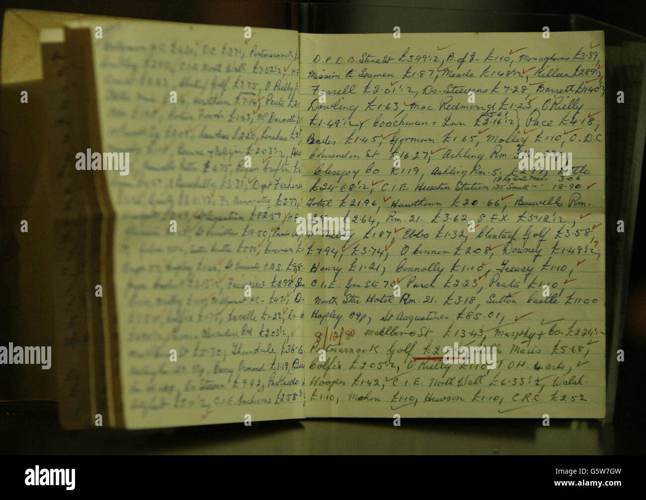 Apology for Magdalene Laundry women. A Magdalene laundry ledger is seen ...