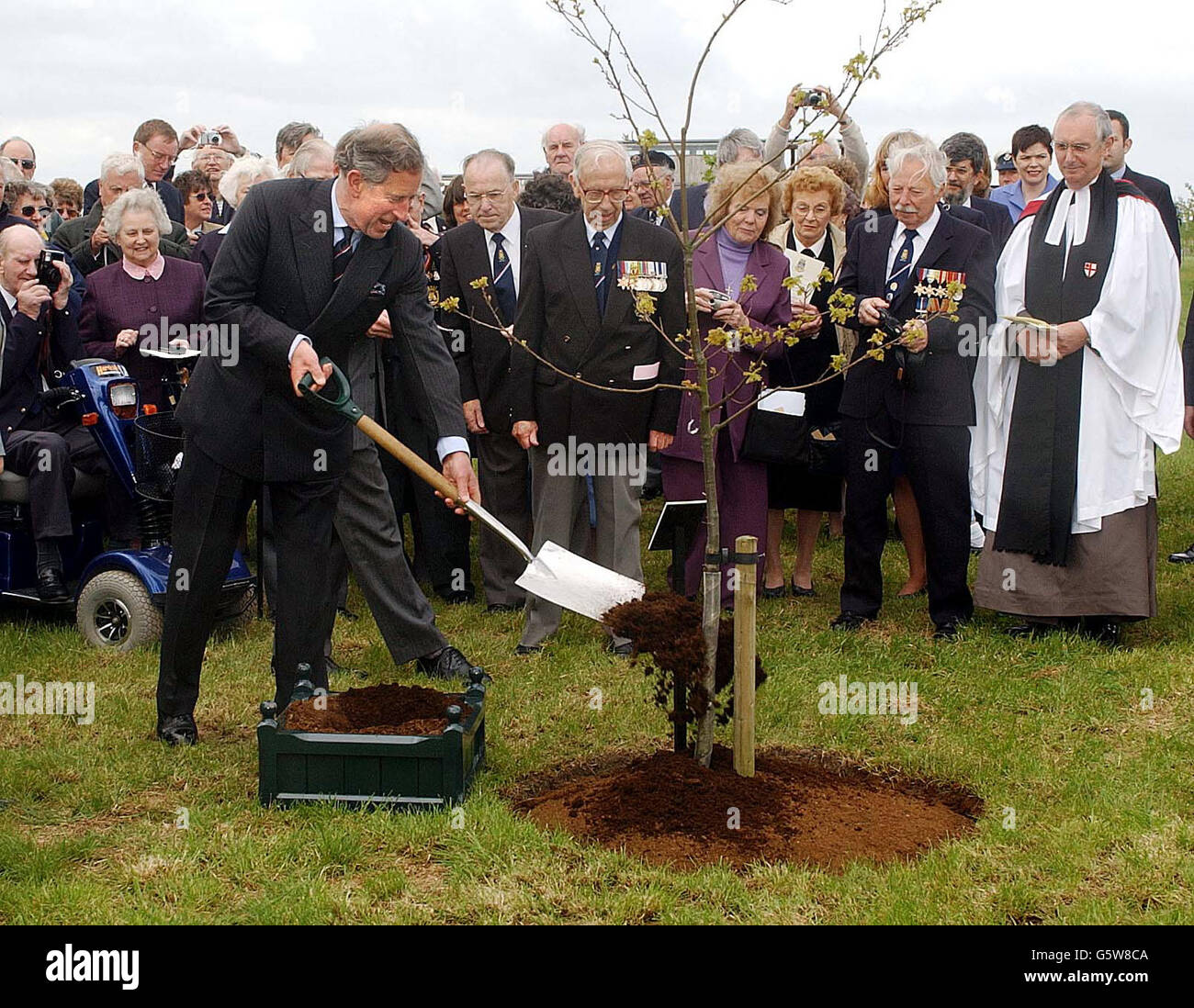 The Prince of Wales at the National Memorial Arboretum at Alrewas ...